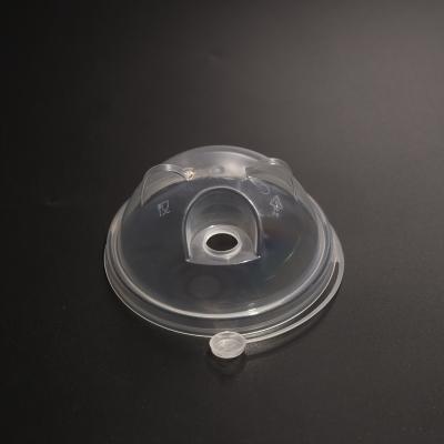 China Flexible Leak Proof Round Plastic Cup Lid 90mm 5.5g for Hot Cold Beverages for sale