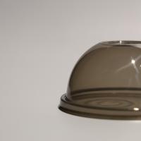 China 90mm Screw On Plastic Cup Lid Transparent BPA Free Reusable Drinking Cup Cover for sale