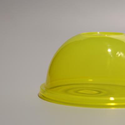 China 90mm Transparent Round BPA Free Plastic Dome Lid for Boba Cup Screw On Snap On for sale