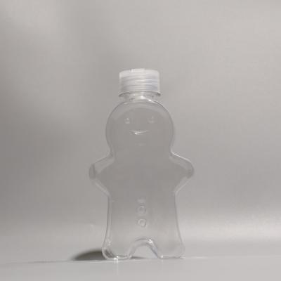 China 500ml Reusable Clear PET Plastic Water Bottles with Aluminum Cap BPA Free for sale