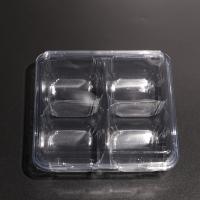 China Leakproof 4-Compartment Plastic Food Storage Container 170x170x55mm 39g for sale