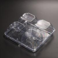 China Leakproof 4-Compartment Plastic Food Storage Container 170x170x55mm 39g for sale