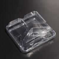 China Clear PET 3-Compartment Food Container for Convenient Multipurpose Storage for sale