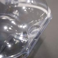 China Clear Disposable PET Square Food Storage Container 4 Compartment 200x200x95mm for sale