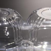 China Clear PET Disposable Plastic Takeout Containers 2 Compartment 30g Food Packaging Box for sale