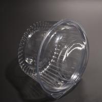 China PET Disposable Food Container 32g Clear Round Plastic Takeaway Box for Food Storage and Delivery for sale