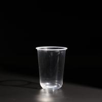 China 17oz 500ml Clear Disposable PET Cups U Shape Durable for Takeaway Juices 1000pcs for sale