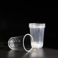 China 17oz Volume U Shape Clear Disposable PET Cups Eco-Friendly For Bubble Tea for sale