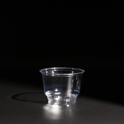 China Crystal-Clear Disposable Plastic PET Cups With Dome / Flat Lid For Bubble Tea for sale