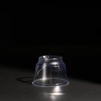 China 8oz Disposable PET Cups 1000pcs with Dome Flat Lids for Takeaway Juice Cold Drinks for sale