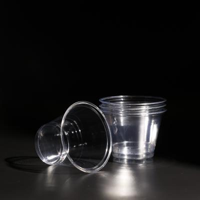 China 9oz Disposable PET Cups for Boba Tea Cold Drinks with Lid 1000pcs for sale