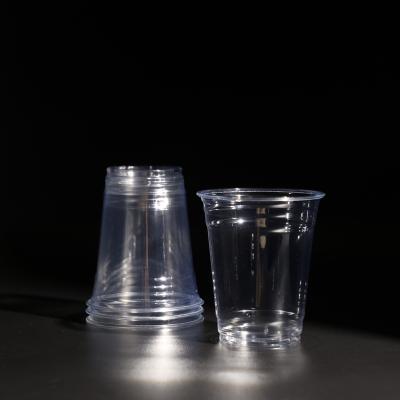 China 14oz Disposable PET Cups for Cold Drinks Boba Tea Bubble Tea Packaging 1000pcs for sale