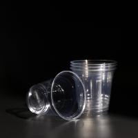China Disposable PET Boba Tea Cups Bubble Tea Packaging Takeaway Beverage Container With Lid for sale