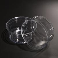 China 12oz PET Plastic Disposable Cups 500 Pack Clear Flat Lid for Juice Salad for sale