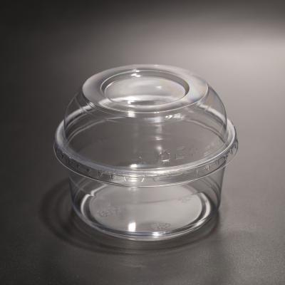 China Plastic Disposable Cup with Clear and Various Dome/Flat Lid for sale
