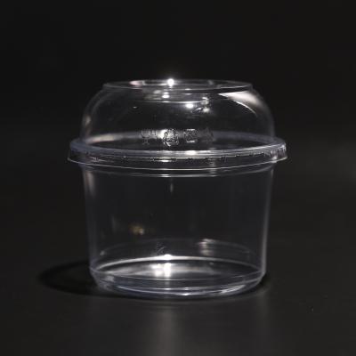 China Plastic Disposable Cup with Lid 98mm Top Diameter PP Cup for Beverage Service for sale