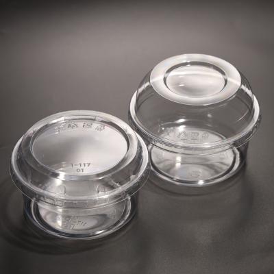 China Plastic Disposable Cup 98mm Top Diameter 0.0383 Thickness for Cold Beverages Boba Tea Catering for sale