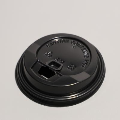 China 90mm Plastic PP Cup Lid Leakproof Round Protective Lid for Juice Boba Tea Cups FDA Approved for sale