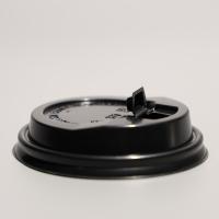 China FDA Approved Plastic Cup Lid 80mm 90mm 95mm Snap On Leakproof For Hot Cold Beverages for sale