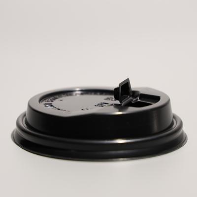 China FDA Approved Plastic Cup Lid 80mm 90mm 95mm Snap On Leakproof For Hot Cold Beverages for sale