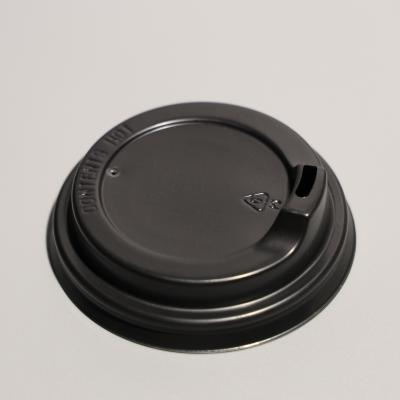China 90mm Plastic Cup Lid FDA Approved Flat Dome Sip Hole Design for Hot Cold Beverages for sale