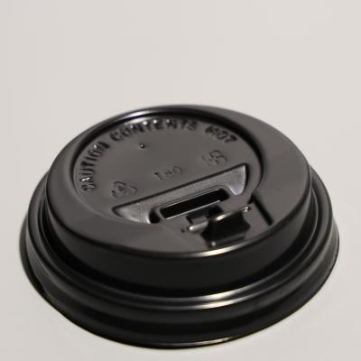China Round Plastic Cup Lid 90mm Leakproof Snap On for Hot Cold Beverages FDA Approved for sale