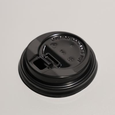 China Plastic Cup Lid 90mm Leakproof Disposable Transparent or Colored for Hot Cold Beverages for sale