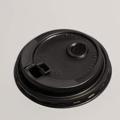 China 90mm Plastic Cup Lid Snap On Dome Lid for Hot Cold Beverages FDA Approved SGS Certified for sale