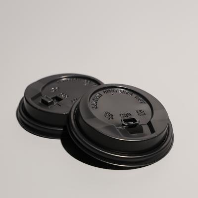 China 90mm Plastic Cup Lid Round Diameter 90mm Leak Resistant Durable Cover for Cold Drink Containers for sale