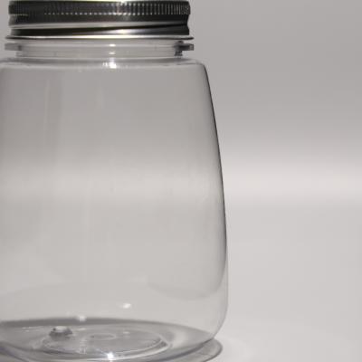 China Food Grade PET Plastic Bottles 250ml to 2L BPA Free with Aluminum Cap for Liquid Packaging for sale