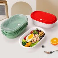 China Plastic Food Container 618ml Microwave Safe Dishwasher Safe Rectangular BPA Free for sale
