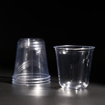China Transparent Plastic PET Cup Disposable Round Clear Style Suitable for Events Catering and Food Service Industry Needs for sale