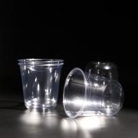 China Transparent Plastic PET Cup Disposable Round Clear Style Suitable for Events Catering and Food Service Industry Needs for sale