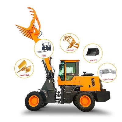 China Construction Material Shop China Gasoline Wheel Loader 1.2 Ton To 5 Ton Small Farming Wheel Loader With Heavy Equipment Loader Construction Equipment for sale
