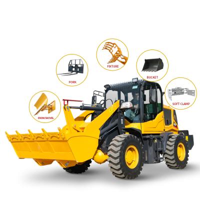 China Farms Shanding China Radlader Import 1500kg Construction Machine Small Agricultural Front End Wheel Loader With Attachments for sale