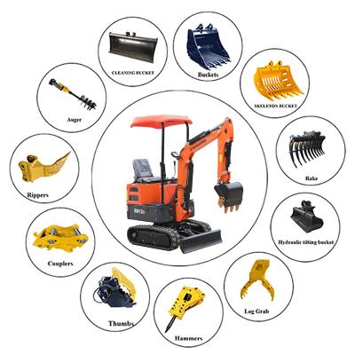 China Hotels Shanding minibagger china import reinforced arm design excavator bager small ekskavator escavatore 1000kg mini excavator bager for sale