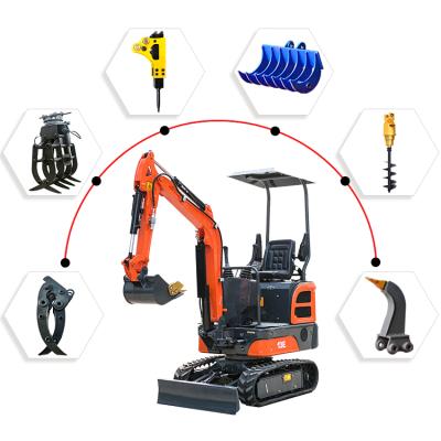 China FARM/HOUSE USE/MINING Shanding china minibagger micro mining excavator for sale a variety of accessories can be exchanged miniexcavadora for sale