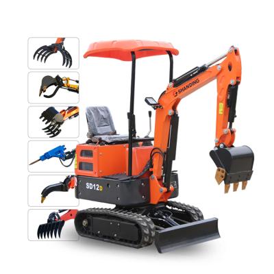 China Farms 1ton 1.2 Ton 1.6 Ton 1.8 Ton 2ton Hydraulic Mini Excavator With CE And EPA for sale