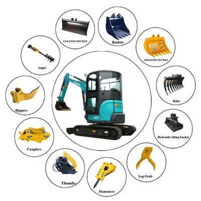 China Fully Hydraulic Farms Perkins Engine System With CE And EPA 3 Ton Mini Excavator for sale