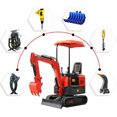 China Farms price cheap chinese new mini excavator small crawler digger excavator 1ton 2 ton new bagger for sale for sale