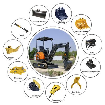 China Shanding Farms 1 Ton Mini Excavator SD18U With EURO V Engine Minibagger Emission for sale