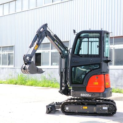 China Shanding Hotels SD20U 2 Ton Hydraulic Mini Crawler Excavator China Chinese Prices Smaller Best Digging Cheap for sale