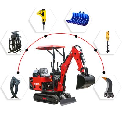 China Cultivate Shanding Mini Hydraulic Crawler Excavator Mini Crawler Excavator Digging Mini Crawler Excavator for sale