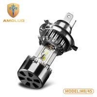 China M8-45 H4 Motorcycle LED Headlight 45W 7650 Lumens 31mm Compact Size Universal Fit for sale