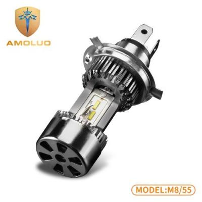 China M8-55 H4 LED Motorcycle Headlight 3000 Lumens 45W Universal Fit with Express Cooling System for sale