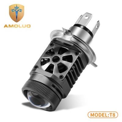 China T8 H4 LED Motorcycle Headlight - 35mm Diameter 7650 Lumens 45W DC 9-18V Ultra-Compact Design for sale