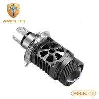 China H4 LED Motorcycle Headlight 35mm Diameter 53mm Length 4500 Lumens DC 9-18V Waterproof for sale