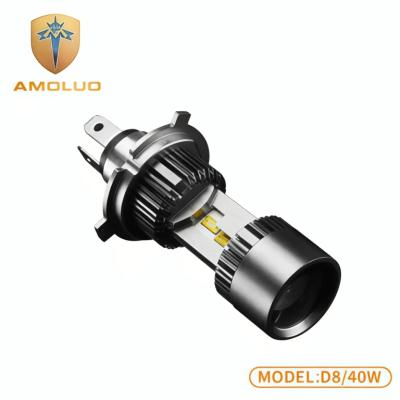 China Aluminum Housing Motorcycle Headlight H4/HS1 30mm DC 9-18V 3800 Lumens LED Bulb with Cooling System for sale