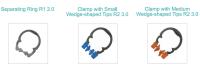China Dental Sectional Matrix System A2 Bands Clamp Ring Resin Holder Clip Ring for sale