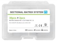 China Dental Sectional Matrix System F1 Autoclavable includes Matrix Bands M2 + Clamp Ring R3 1.0 for sale